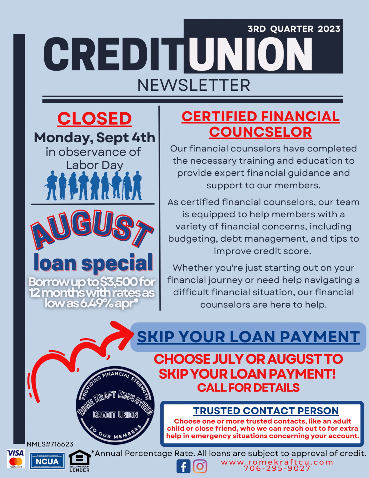 Rome Kraft Employees – Credit Union